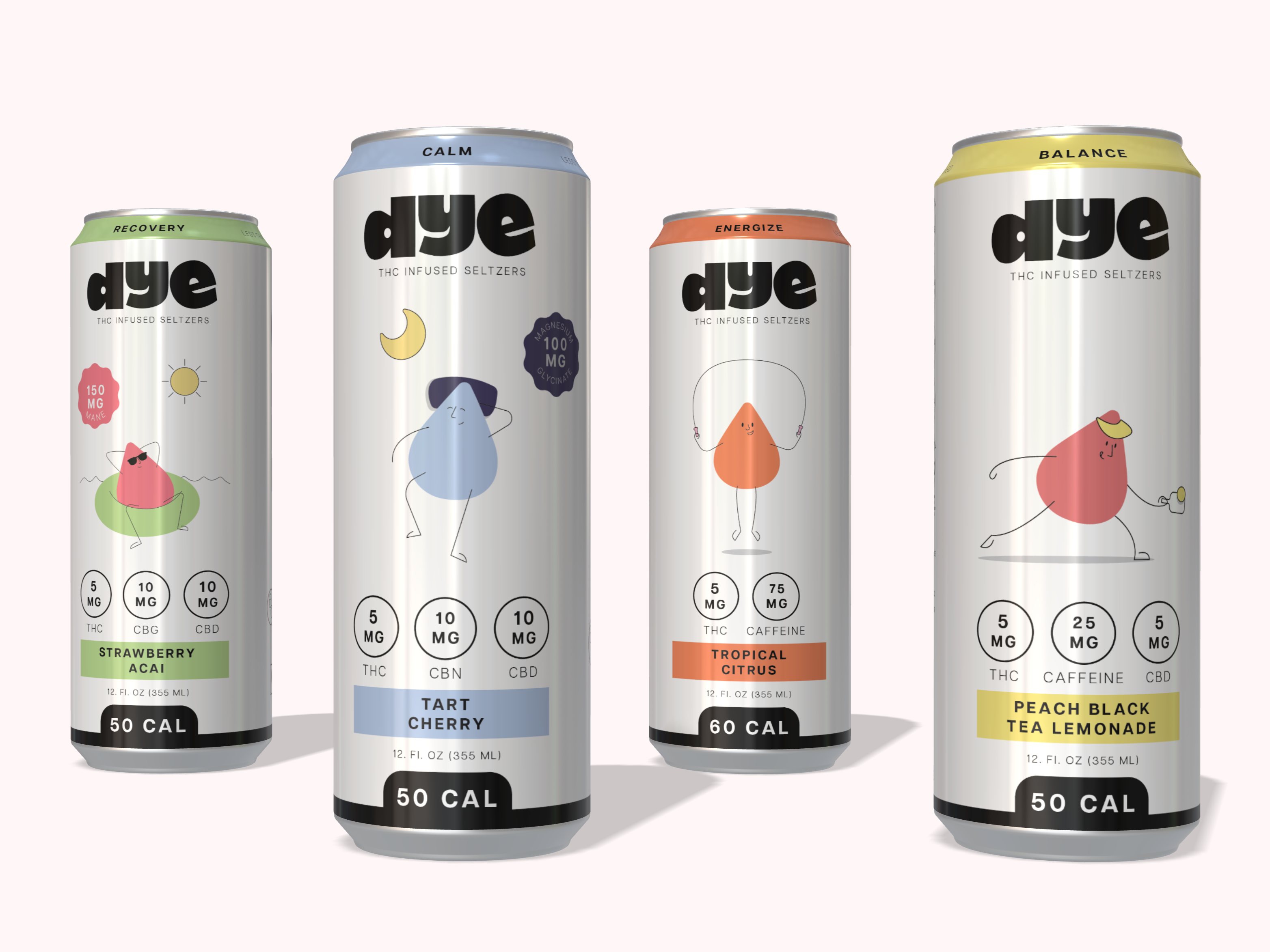 DYE THC Seltzers | Cannabis-Derived Drinks | Weed-Infused Seltzers – Dye Drinks